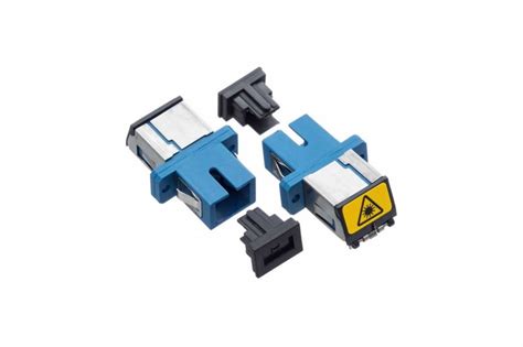 FTTH Accessories Fiber Optic Adapter With Shutter Spring Optical