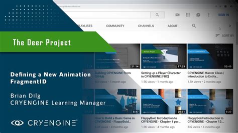 Cryengine Character Animation Tutorial Mannequin Youtube