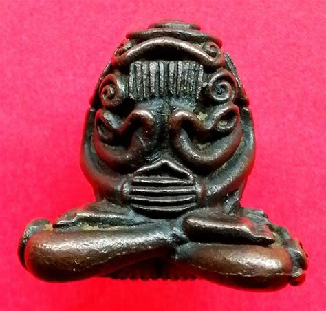 พระปิดตามหาอุตญาณวิภาต รุ่นแรก ครูบาคำตั๋น วัดดอนจีน ปี2518 Ennxo