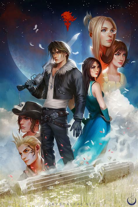 Final Fantasy Viii Cast Movie Poster Style [fanart By Crystal Fae] R Finalfantasy