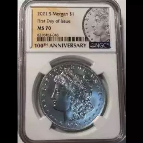 2021 Morgan Silver Dollar Ngc Ms 70 S First Day Of Issue Bob Paul