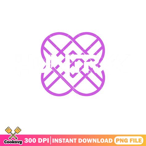 Logo Huntrix Official Kpop Png Huntrix Symbol Png Purple White Png
