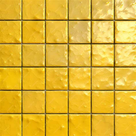 Premium Ai Image Seamless Texture Pattern Of Yellow Tiles