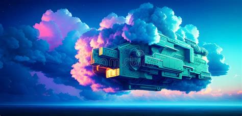 Generative Ai Cloud Computing Technology Online Data Storage For Business Network Concept