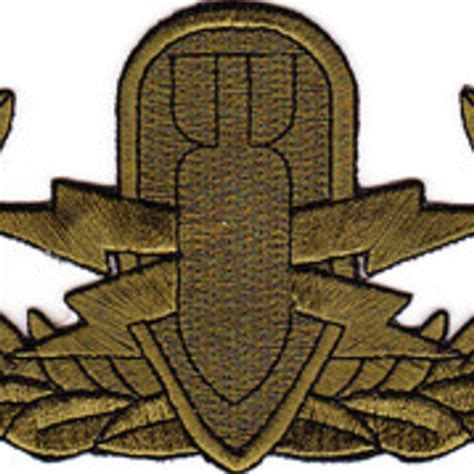 Eod Explosive Ordnance Disposal Basic Badge Subdued Patch Specialty