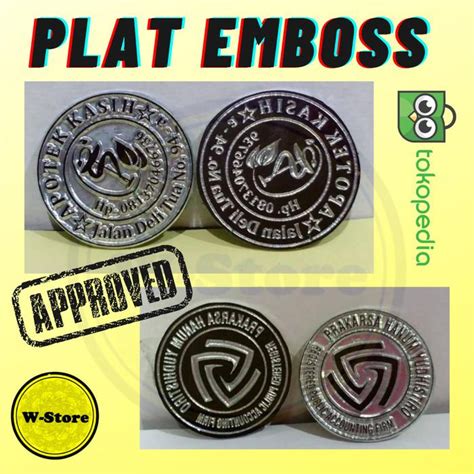Jual Stempel Plat Emboss Jasa Plat Emboss Jasa Plat Emboss Pocket