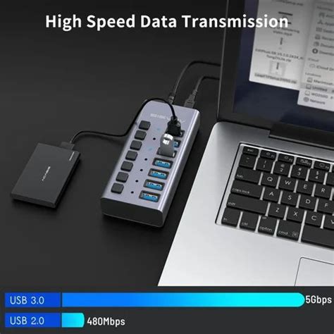 Acasis AC HS707 7 Ports 12V Powered USB Hub At Rs 7999 Piece Behind Sudarshan Central Babe