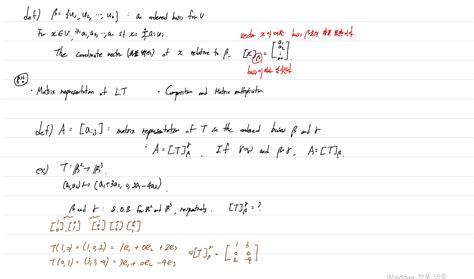 Linear Algebra 2 Linear Transformation And Matrix