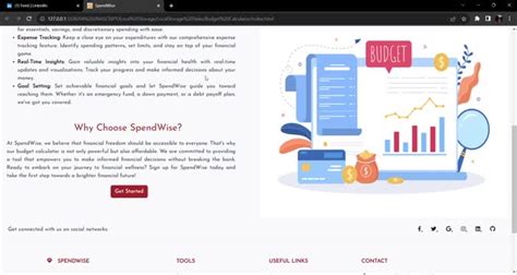 Noora Beegam On Linkedin Connections Spendwise Budgetcalculator Html Css Bootstrap