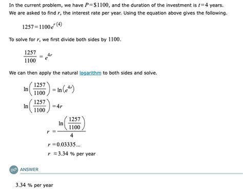[college Algebra Exponential And Logarithmic Functions] How Is This The Correct Answer R