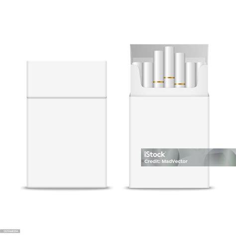 벡터 3d 현실적인 폐쇄 클리어 빈 빈 빈 및 담배 팩 상자 아이콘 설정 투명 한 배경에 격리 디자인 템플릿 연기 문제 개념 담배 담배 모형 3차원 형태에 대한 스톡 벡터