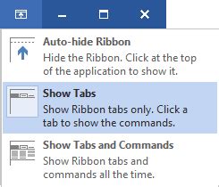 Collapse The Ribbon To Get More Space On Screen Microsoft Word