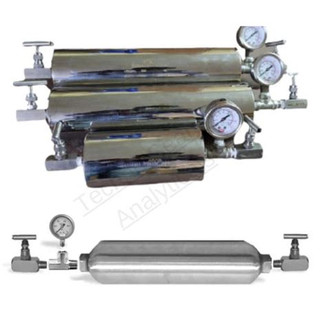 Gas Sampling Cylinder Gas Sample Bottles Gas Sample Bomb India