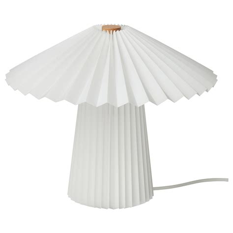 Kuddlava Bordslampa Plisserad Vit 28 Cm Ikea