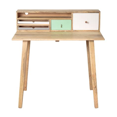 Bertie Wooden Desk Oliver Bonas