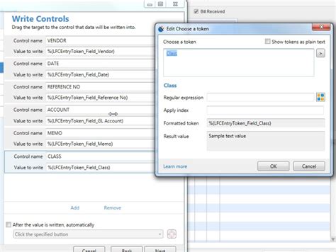 Laserfiche Connector Passing Multi Value Token To Quick Books Pro