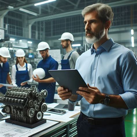 Generative Ai Illustration Of A Real Time Monitoring System S Software Manager Engineers Inspect