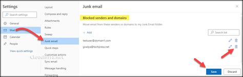 Block An Email Address Or Domain In Outlook