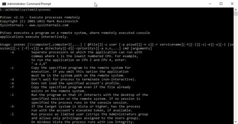 Psexec Version 233 Released March 23 2021 Lpe Mitigation