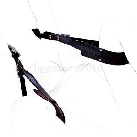 Pu Leather Sex Aid Position Strap Portable Restraint Leg Thigh Cuffs