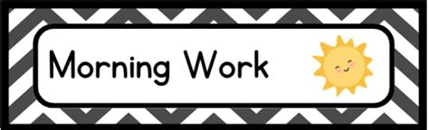 Class Schedule Visual Timetable Black And White Chevron By Miss Lisa Bee