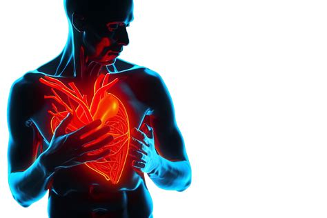 Pain In The Heart A Person Is Holding On To The Heart In His Chest