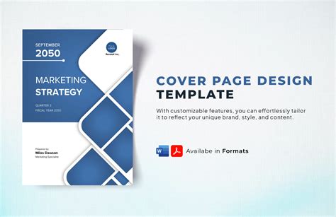 Editable Cover Page Templates In Word To Download