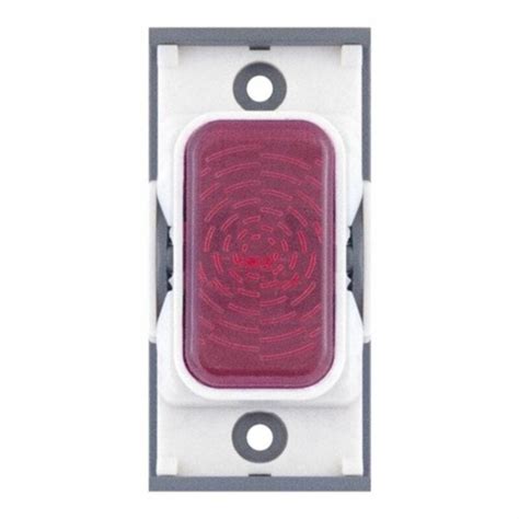 Selectric Sgrid360 16 Grid360 Red Neon Indicator Module White Insert