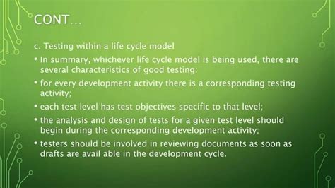 Testing Throughout The Software Life Cycle Pptx