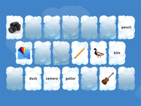 Lesson 11 Mixed Objects Matching Pairs