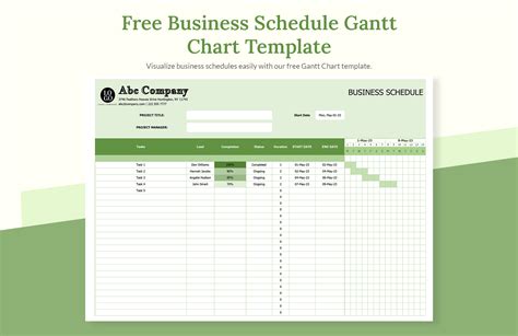 Schedule Chart Template