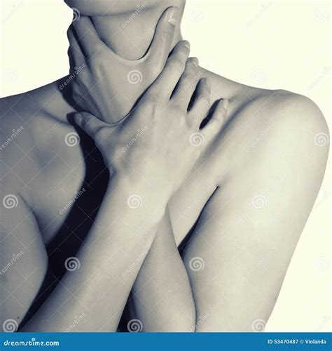 Hands On The Neck Choke Stock Image Image Of Head Criminal 53470487