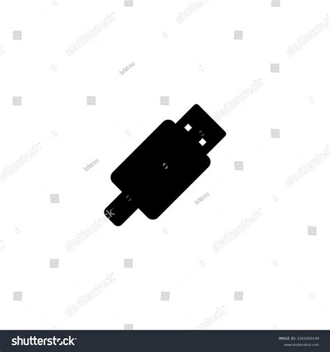 Sign Usb Type Isolated Vector Illustration Stock Vector Royalty Free