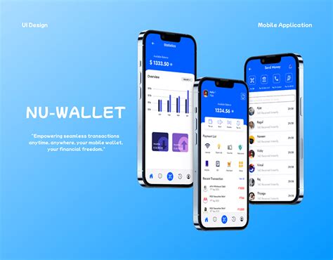 Nu Wallet E Wallet Mobile App Ui Design Behance Behance