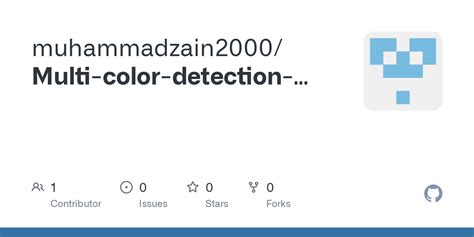 GitHub Muhammadzain Multi Color Detection Using OpenCV