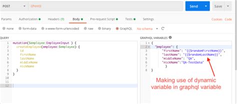 How To Make Use Of Dynamic Variable In Graphql Or Json Request In Postman Qatechtools