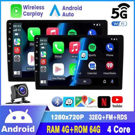 [4gb 64gb Carplay Android Auto]9 10 Inch Android Player Quad Core