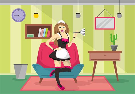 Beautiful French Maid Vector Design 135915 Vector Art At Vecteezy