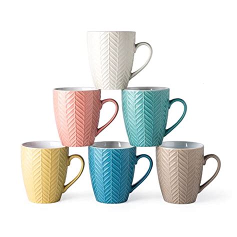 Amorarc Large Coffee Mugs Set Of 6 20oz Coffee Cups For Latte