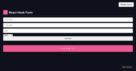 React Hook Form Register Ts Forked Codesandbox