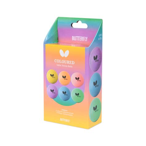 Coloured Balls 6pack Butterfly Portugal