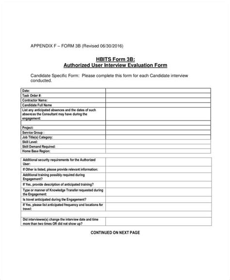 User Interview Template