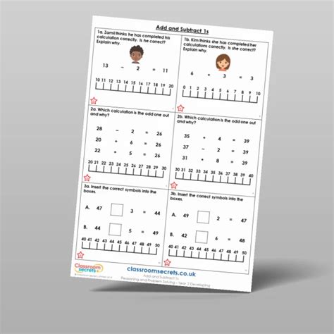 Year 2 Add And Subtract 1s Reasoning And Problem Solving Resource