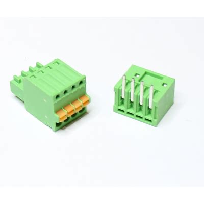 Terminal Block Removable PCB Plug Angled Pin V