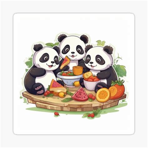 Pandas Sticker Sticker By Sticky Creations Redbubble