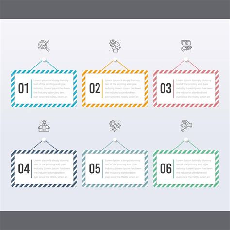 Premium Vector Infographics Template With 06 Steps