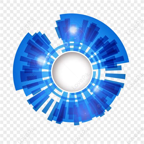 blue creative rotating border rotation theme gradient png image and