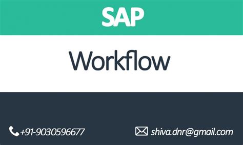 SAP Workflow Video Tutorials
