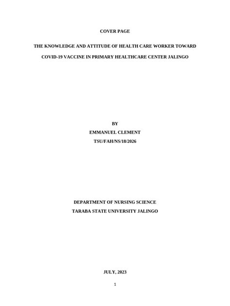 Emmanuel Clement Project Pdf Virus Vaccines