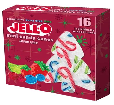 Jell O Mini Candy Canes Candy For Christmas 16 Pc Canadian Tire